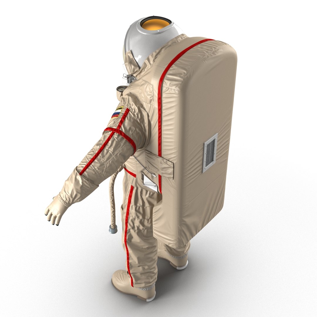 3d russian space suit orlan model