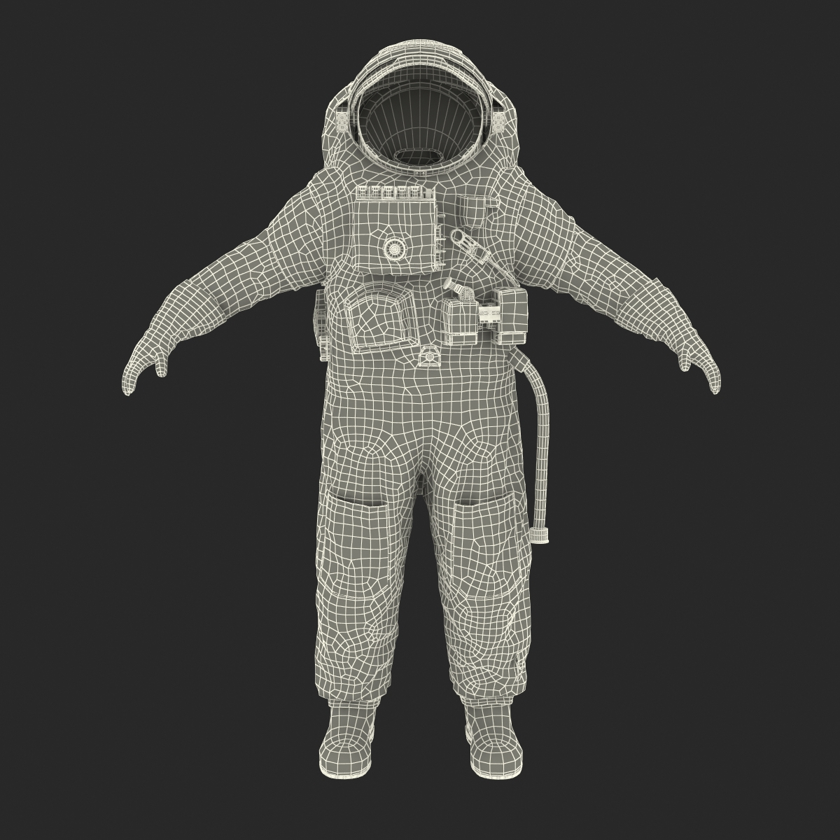 3d russian space suit orlan model