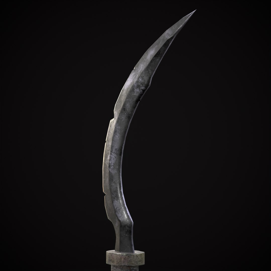 3D Flawed Bone Handle Sickle - TurboSquid 1973727