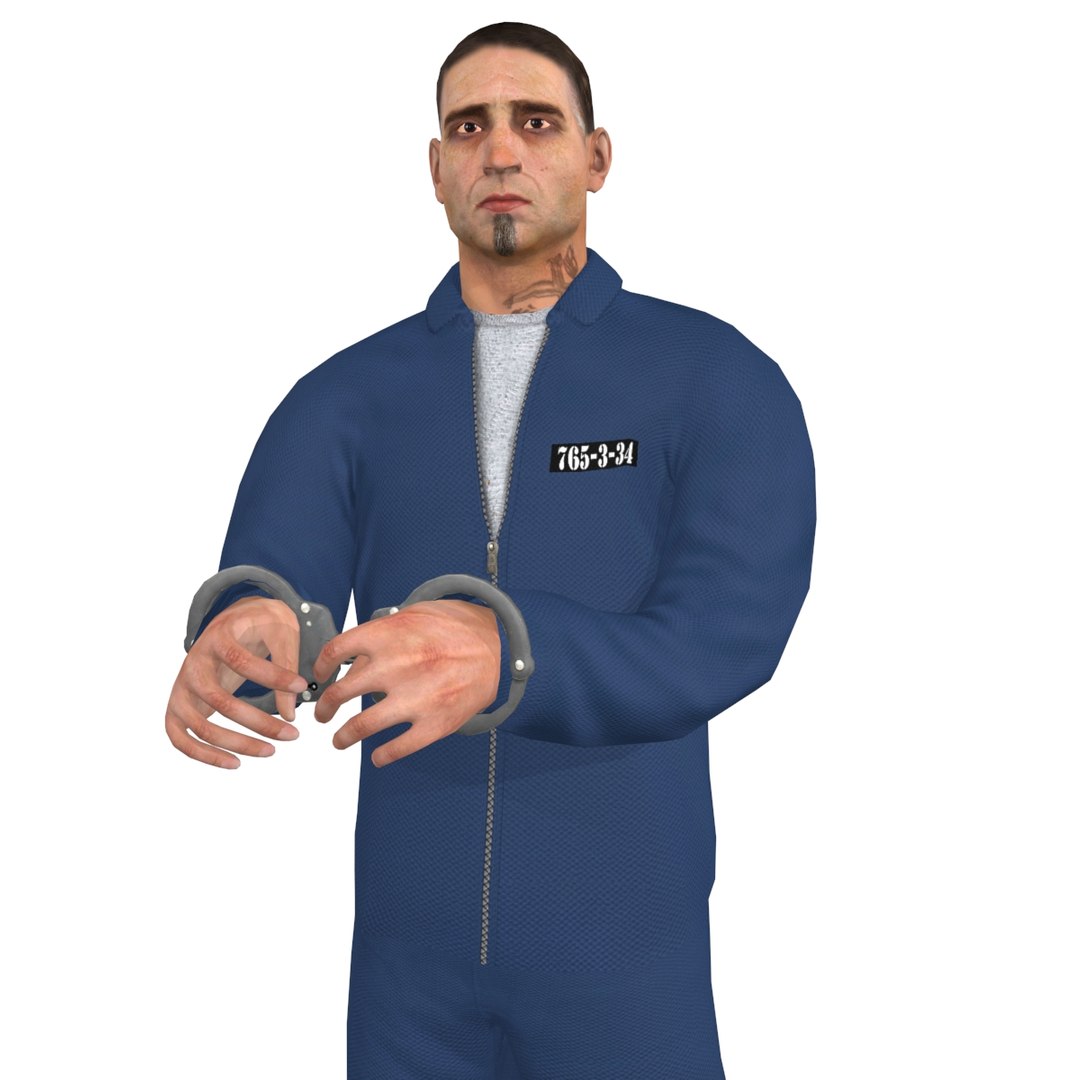3d Prisoner Rigged Model