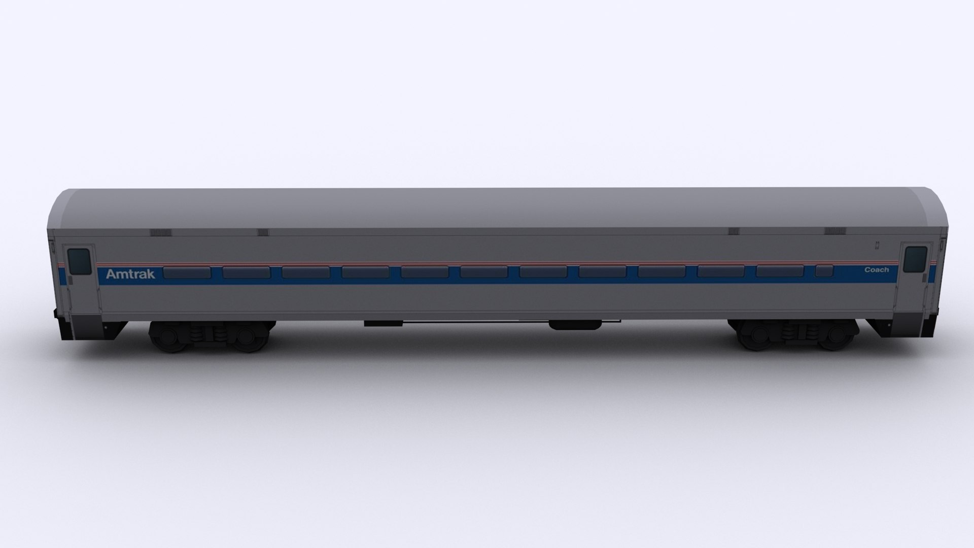 3D Amtrak ALC 42 Locomotives With LHB Carriages Model - TurboSquid 1851156