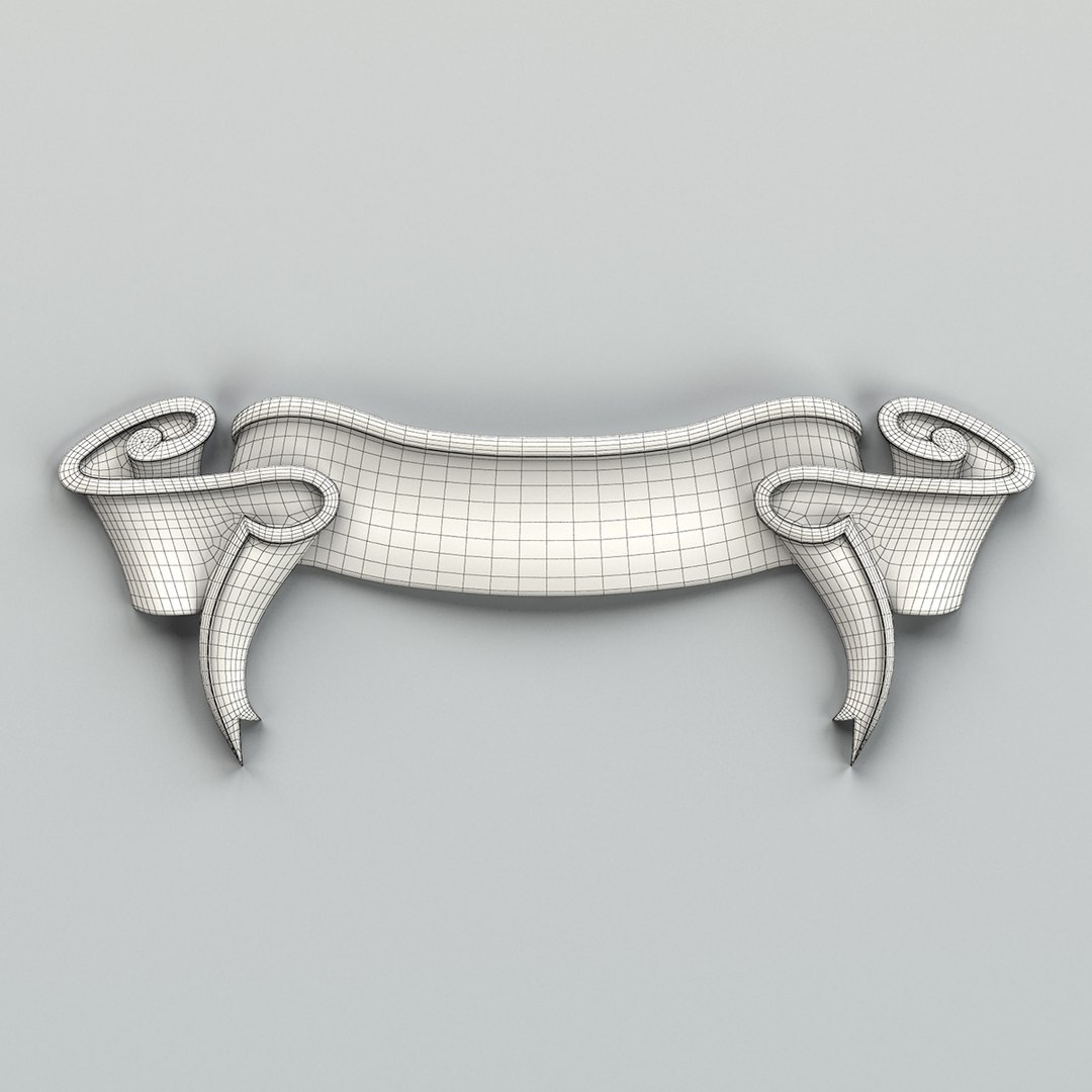 3d Model Decorative Ribbon