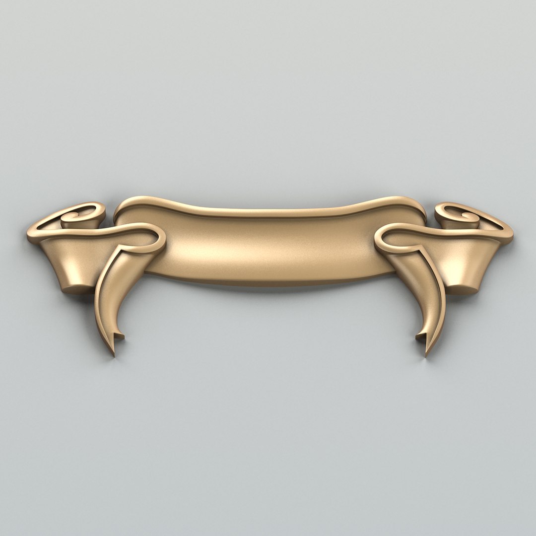 3d Model Decorative Ribbon