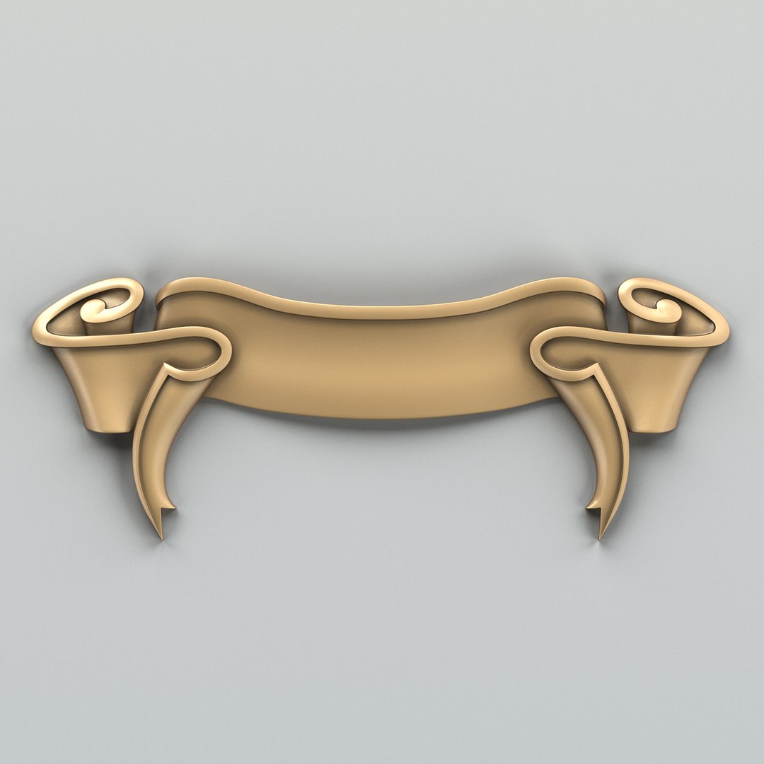 3d Model Decorative Ribbon