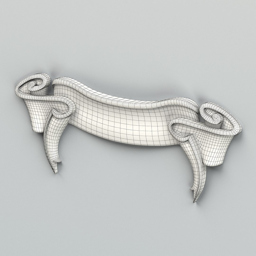 3d Model Decorative Ribbon