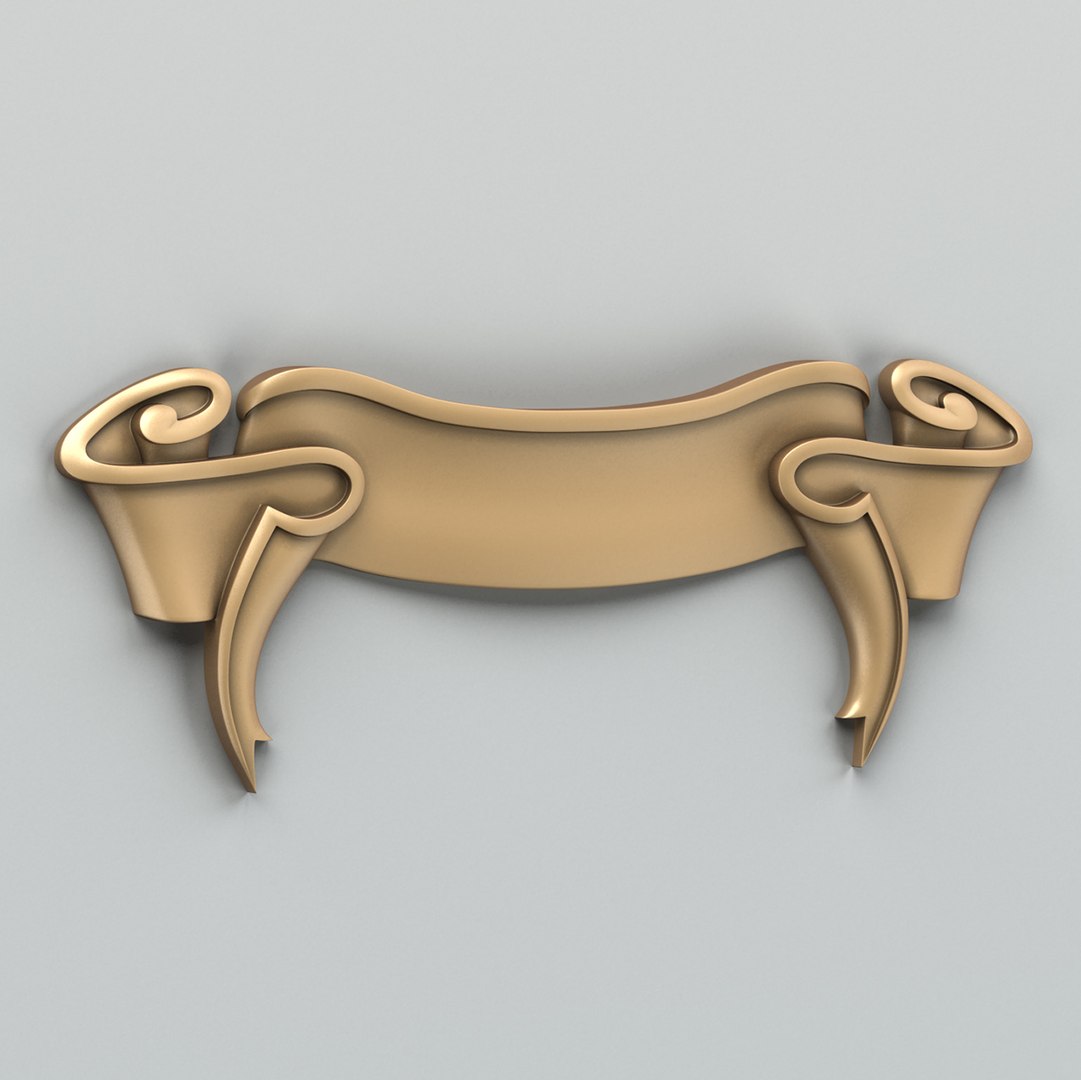 3d Model Decorative Ribbon