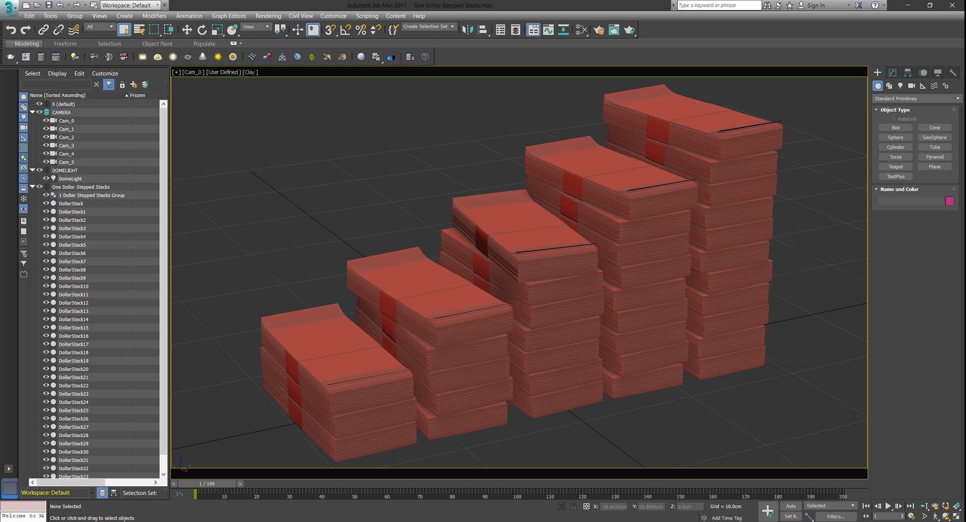 3D 1 Dollar Bill Stack Ladder Model - TurboSquid 1963921