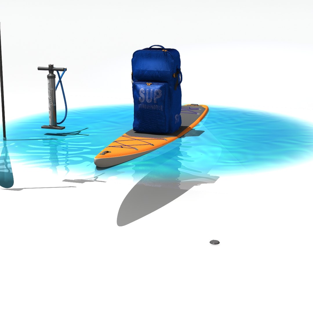 3D Stand Sup Backpack Model - TurboSquid 1452428