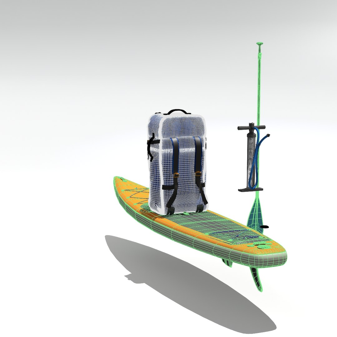 3D Stand Sup Backpack Model - TurboSquid 1452428