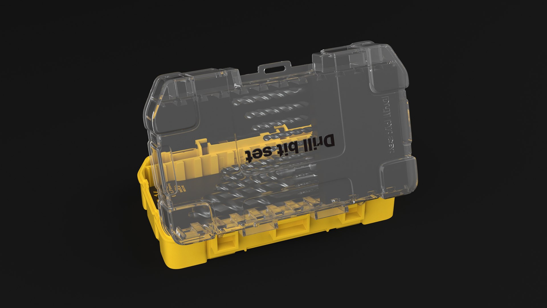 HSS Drill Bit Set with Storage Case 3D model - TurboSquid 2076996