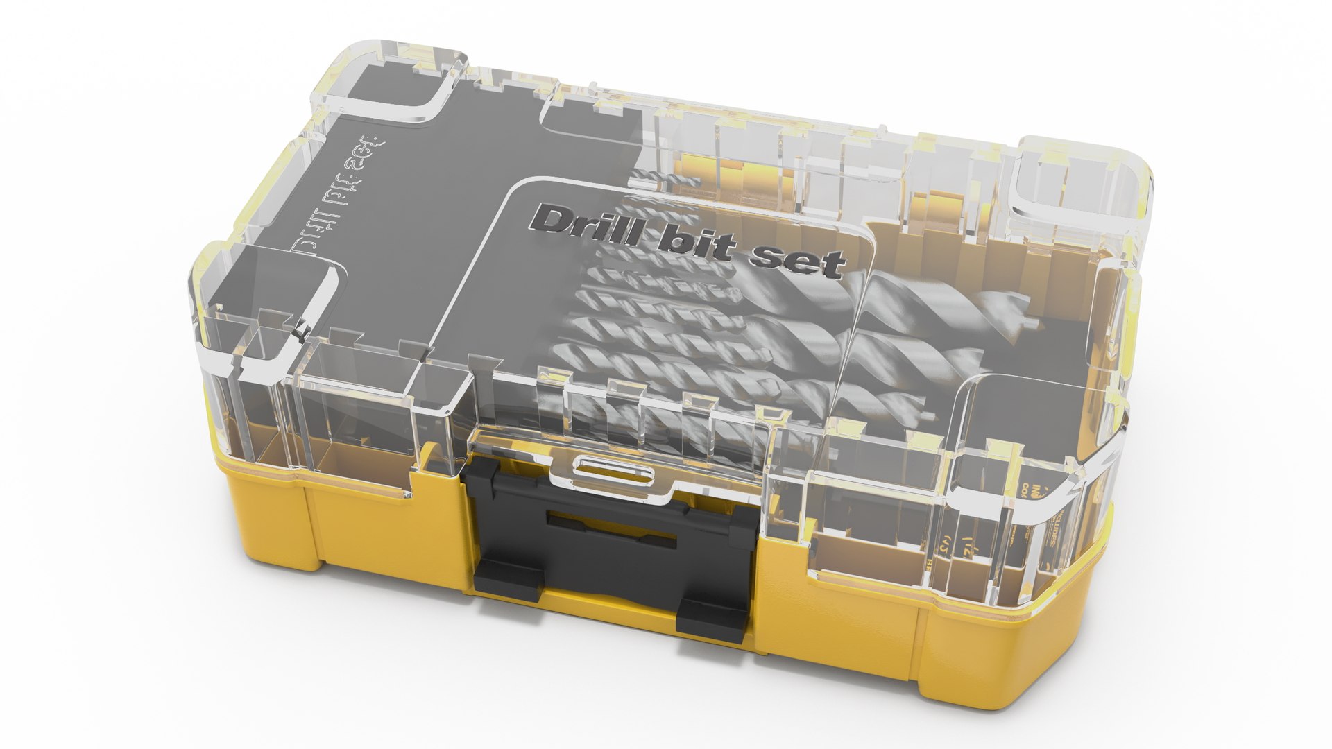 HSS Drill Bit Set with Storage Case 3D model - TurboSquid 2076996