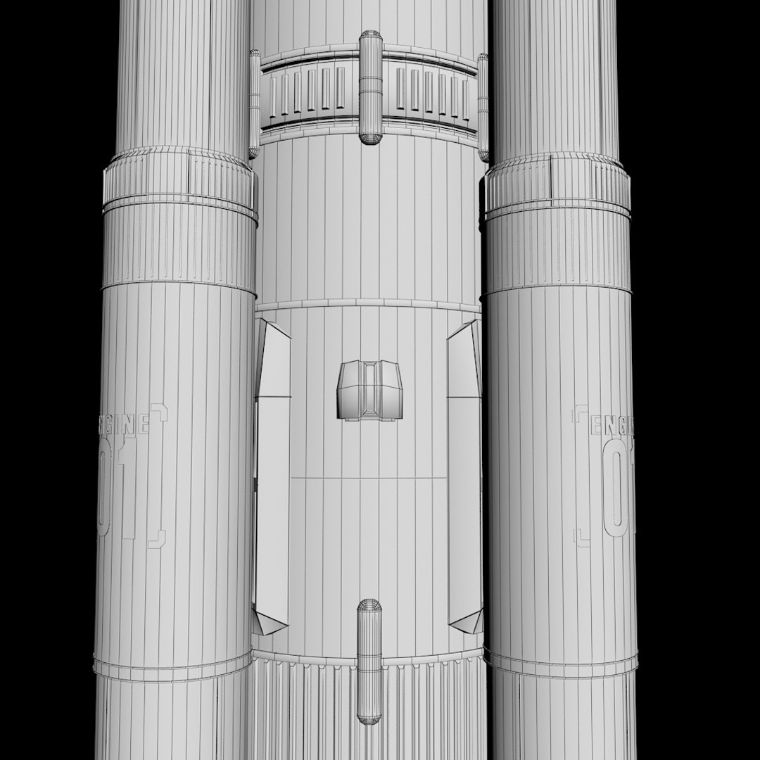 3D space sci-fi ship rocket model - TurboSquid 1278747