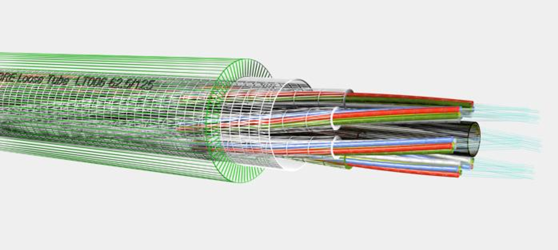 optical fibre dq-line loose 3d model