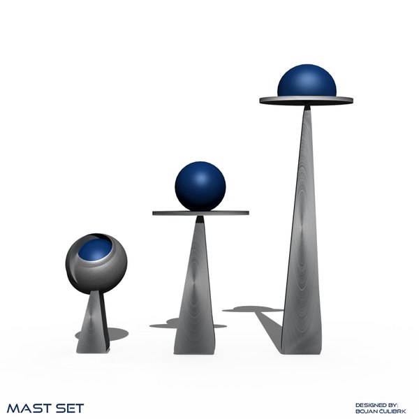 modelo 3d Conjunto del mástil - TurboSquid 1027584