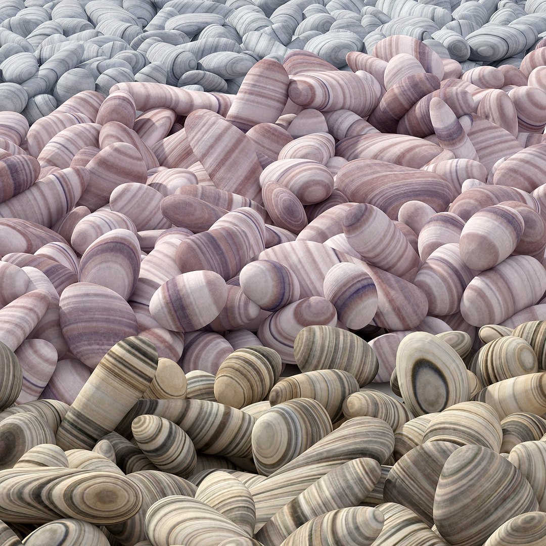 Pebble model - TurboSquid 1477214