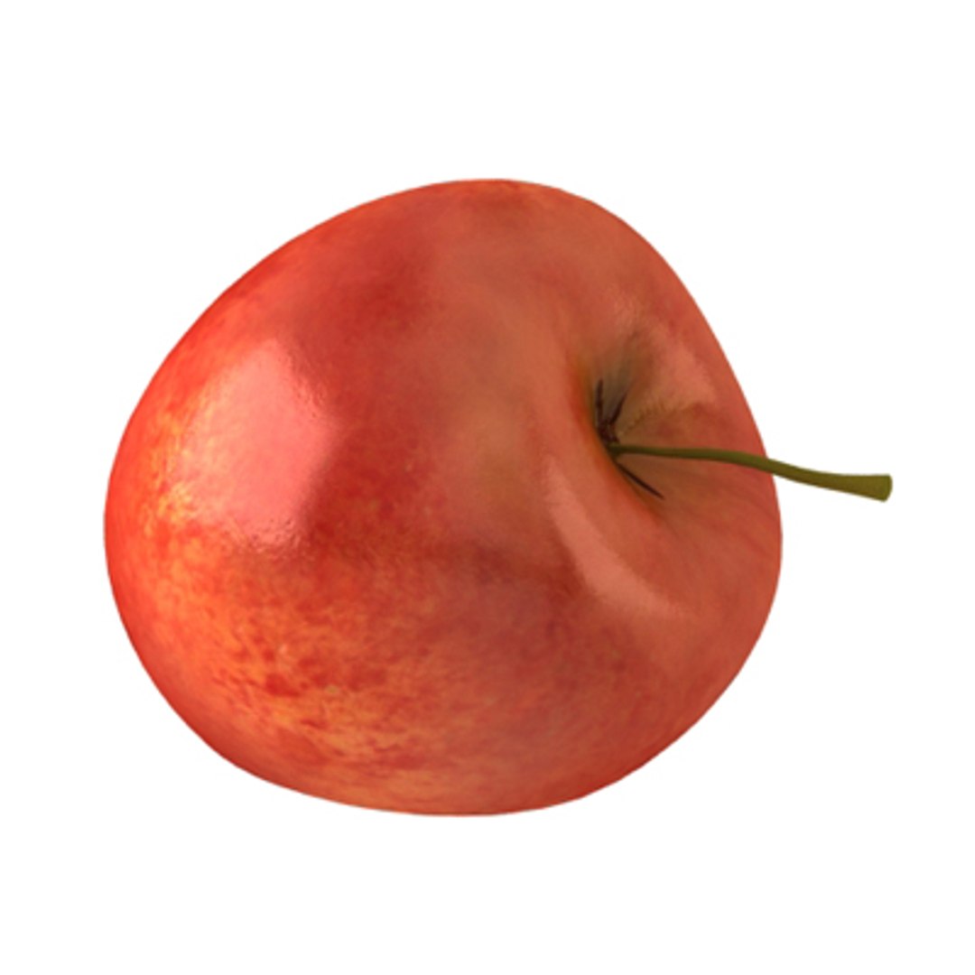 3d Realistic Apple Fruit Model