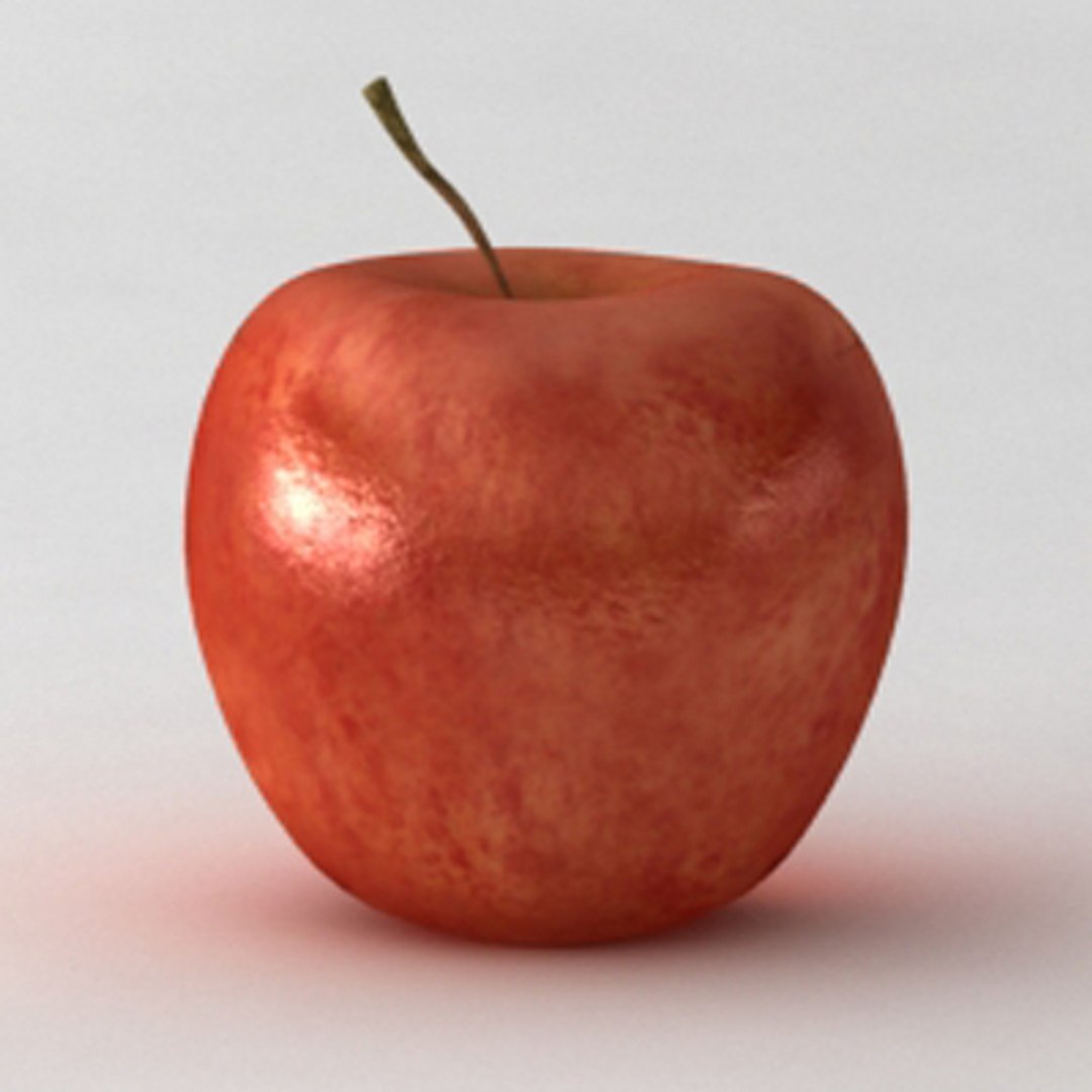 3d Realistic Apple Fruit Model