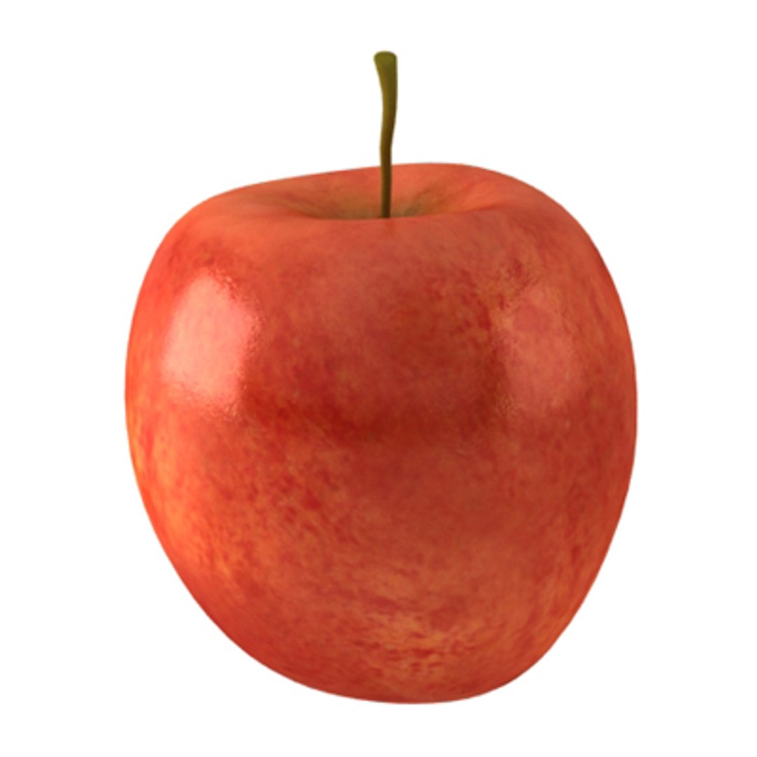 3d Realistic Apple Fruit Model