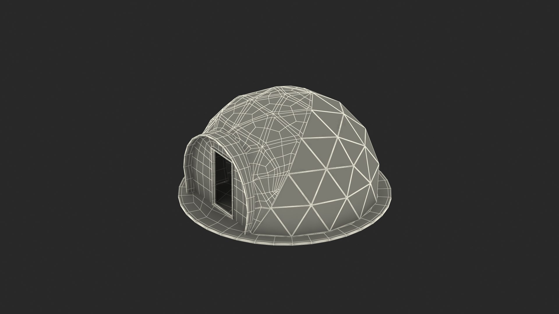 3D Model Glamping Geodesic Dome Tent - TurboSquid 2092931