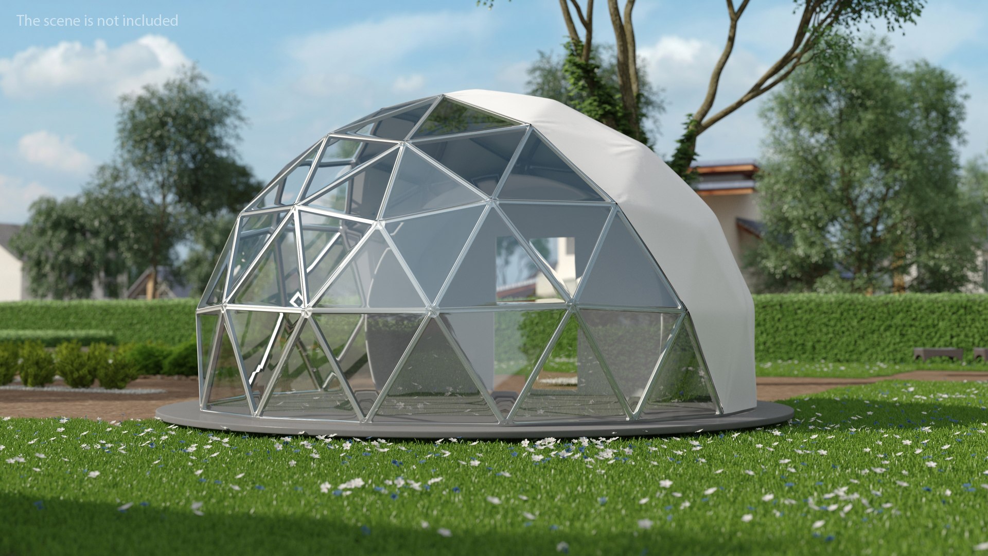3D Model Glamping Geodesic Dome Tent - TurboSquid 2092931