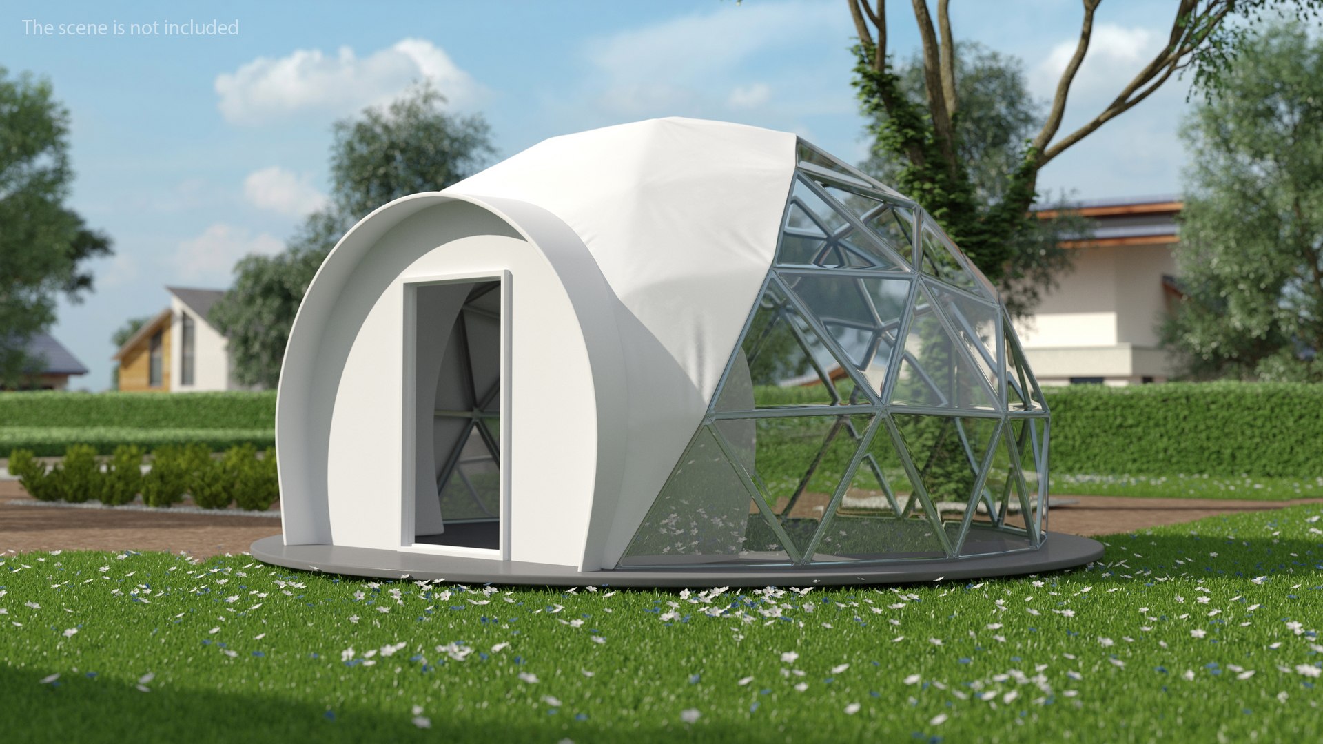 3D Model Glamping Geodesic Dome Tent - TurboSquid 2092931