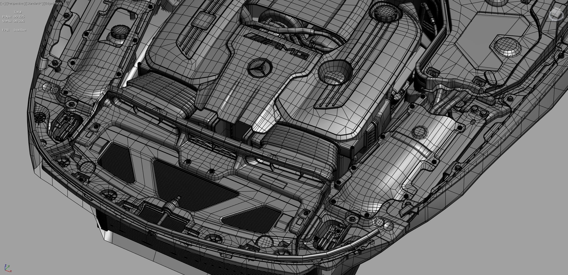 Mercedes-Benz GT63 Coupe And SL63 AMG 2025 Engine 3D Model - TurboSquid ...