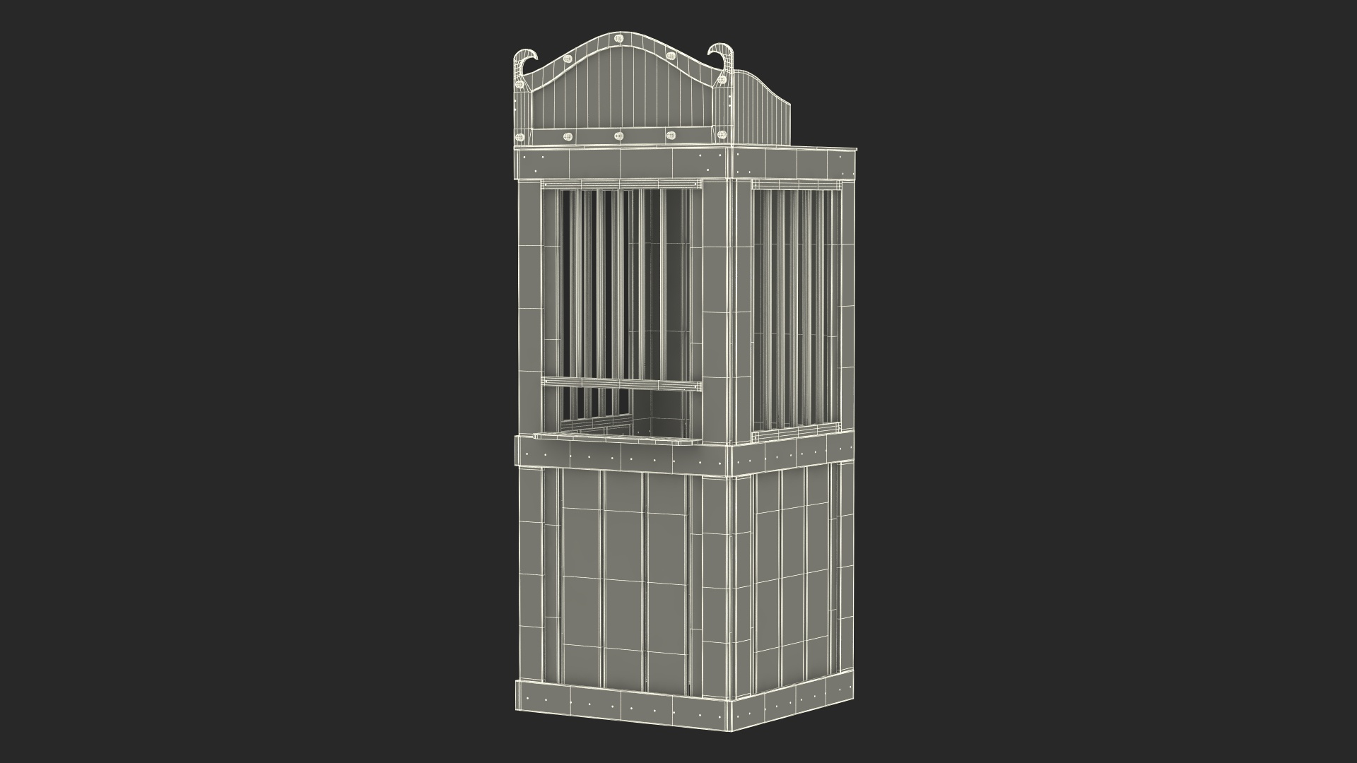 Vintage Carnival Ticket Booth Model - TurboSquid 2292881
