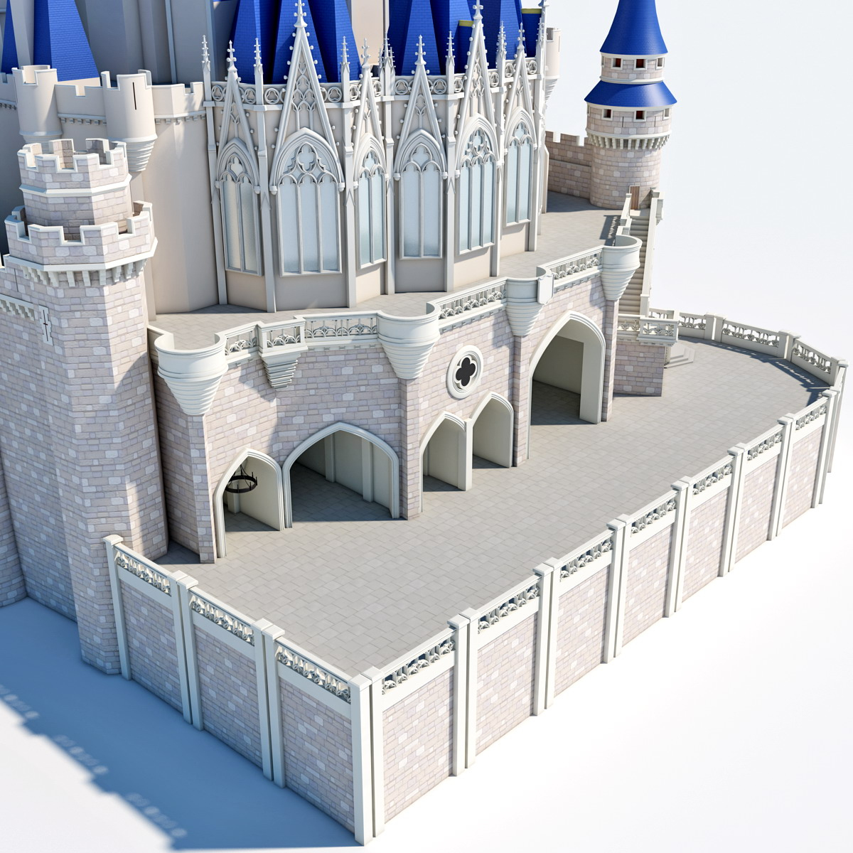 3d cinderella castle model