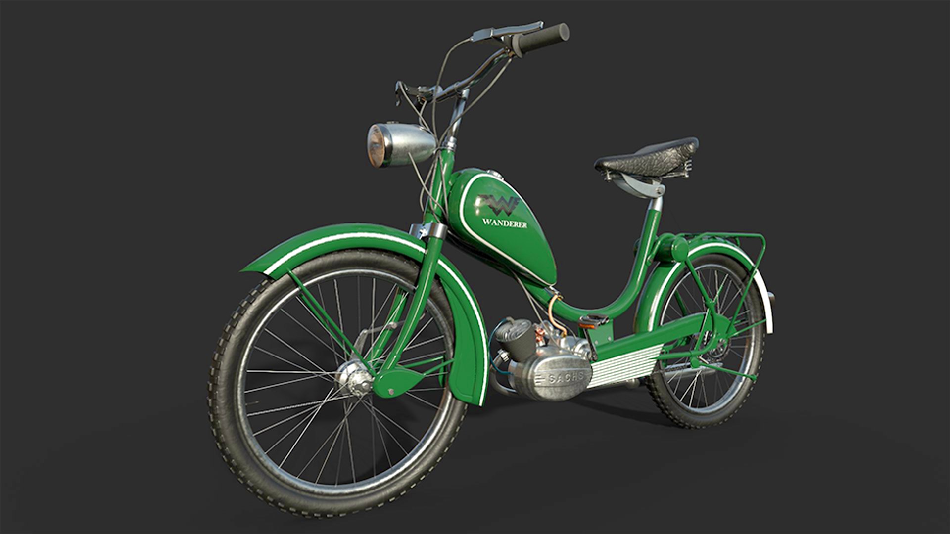 Wanderers Moped Motorcycles 3D Model - TurboSquid 1635041