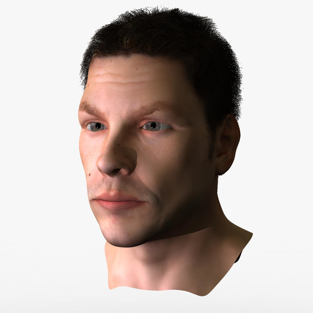 Ma Male Face Rigged