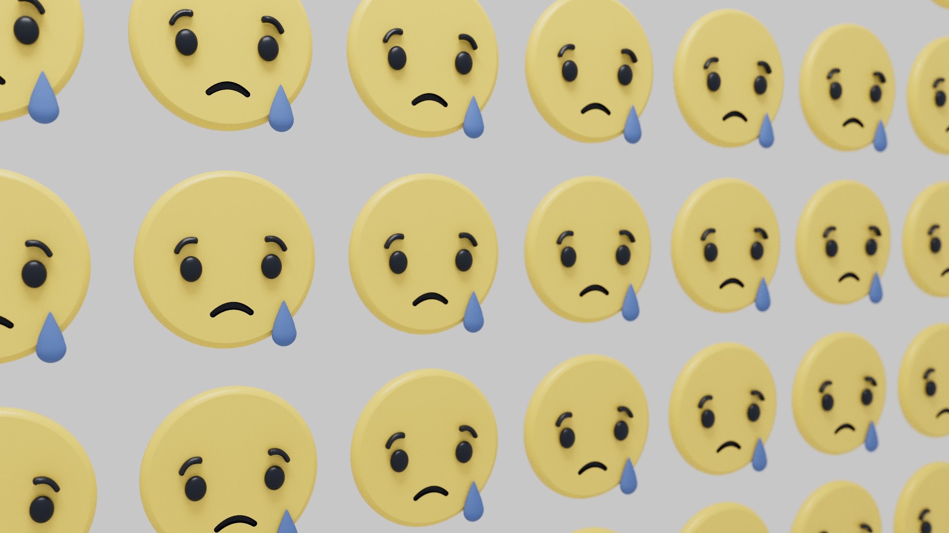 Sad Icon FaceBook Reaction Emoji 3D Model - TurboSquid 1846697