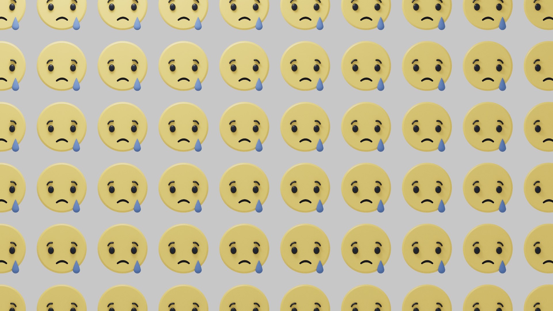 Sad Icon FaceBook Reaction Emoji 3D Model - TurboSquid 1846697