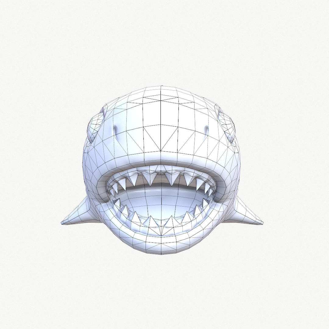 Stylized baby shark 3D model - TurboSquid 1615318
