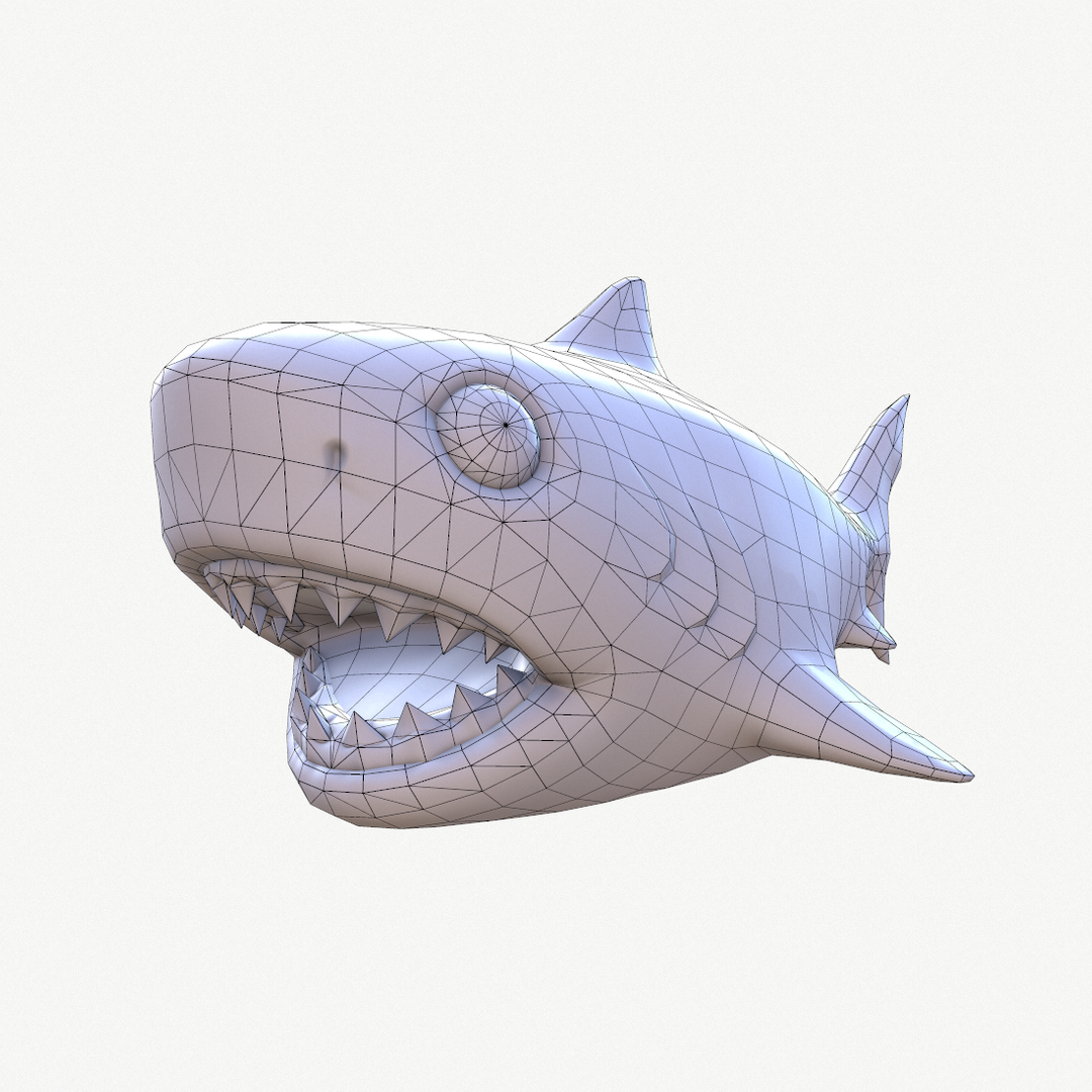 Stylized baby shark 3D model - TurboSquid 1615318