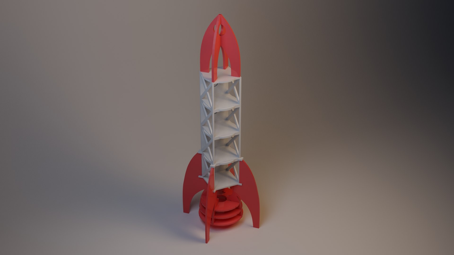 Retro Rocket Ship Cupboard 3D Model 3D Model - TurboSquid 1735280