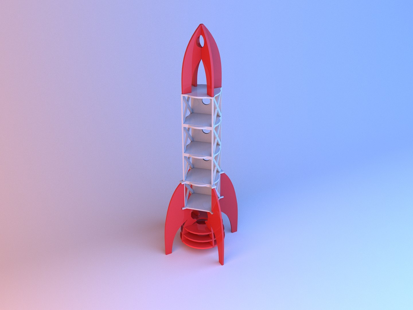 Retro Rocket Ship Cupboard 3D Model 3D Model - TurboSquid 1735280