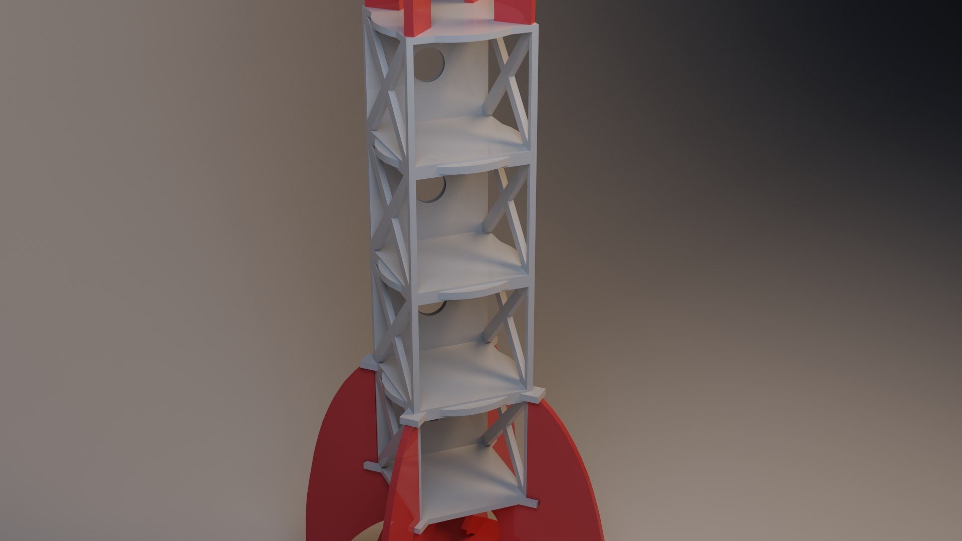 Retro Rocket Ship Cupboard 3D Model 3D Model - TurboSquid 1735280