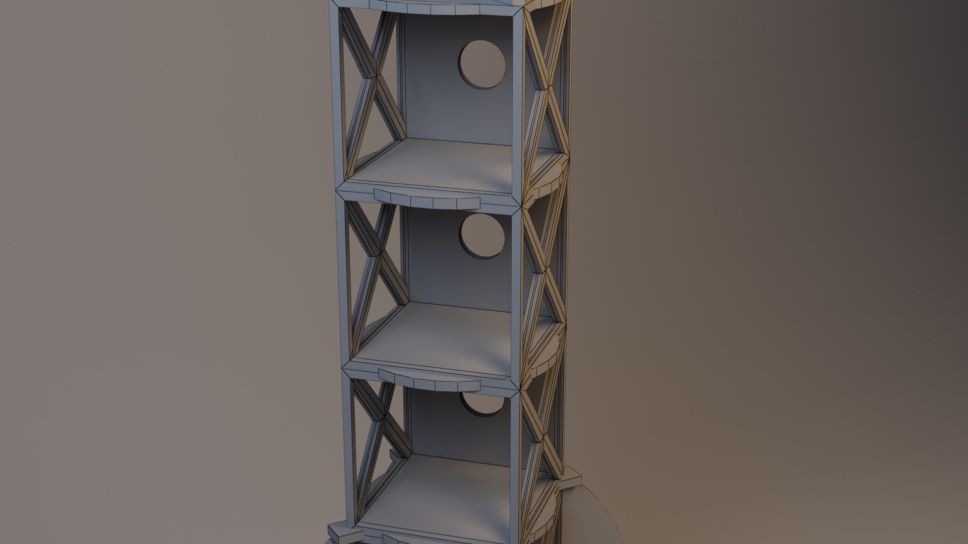 Retro Rocket Ship Cupboard 3D Model 3D Model - TurboSquid 1735280