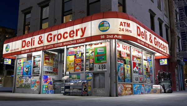 3d deli building architectural model