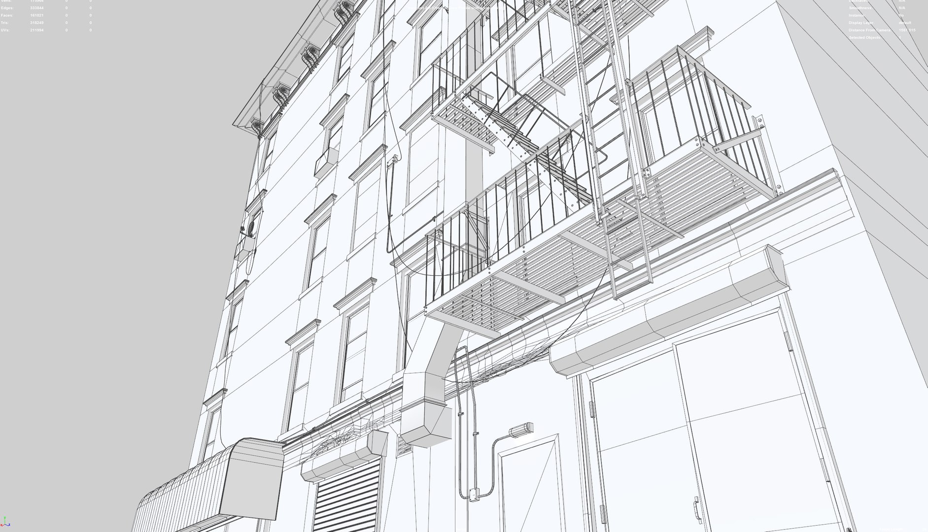 3d Deli Building Architectural Model