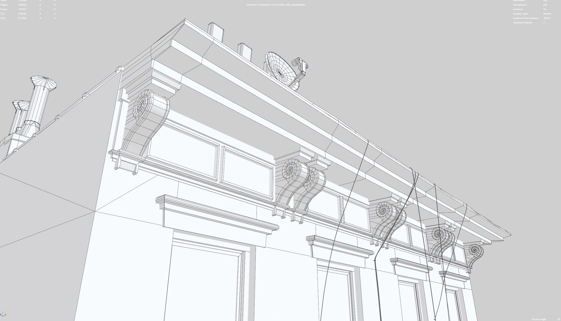 3d Deli Building Architectural Model