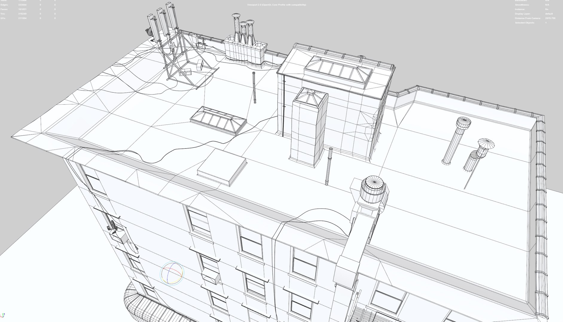 3d Deli Building Architectural Model