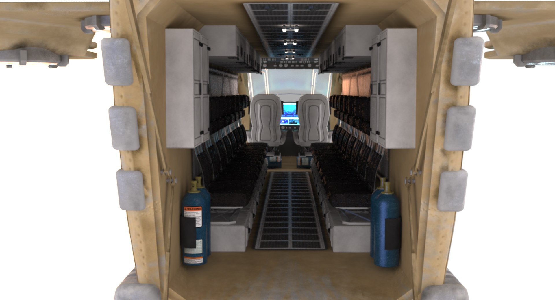 3d model military transport ship