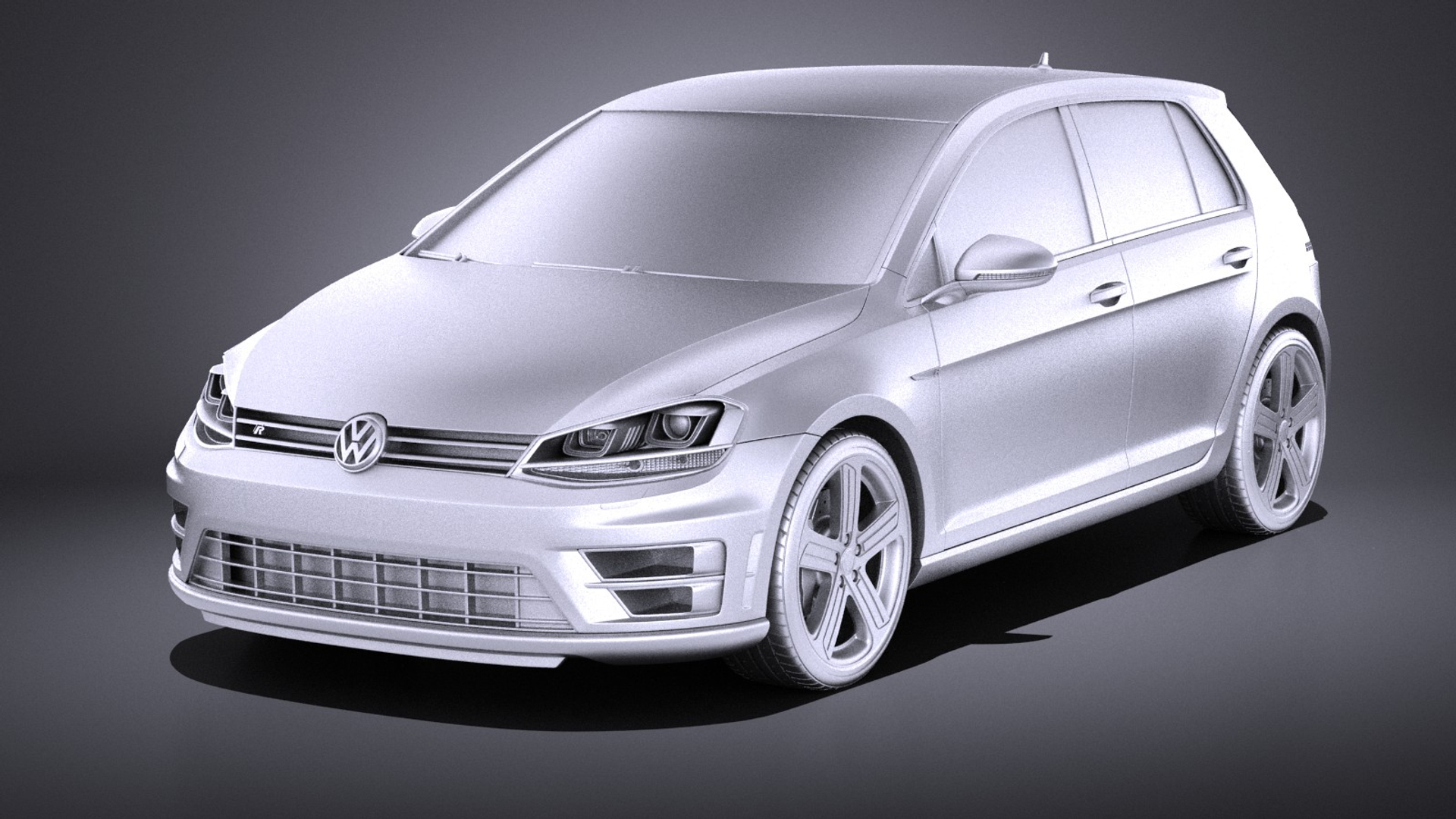 2015 5-door volkswagen 3D model - TurboSquid 1285994