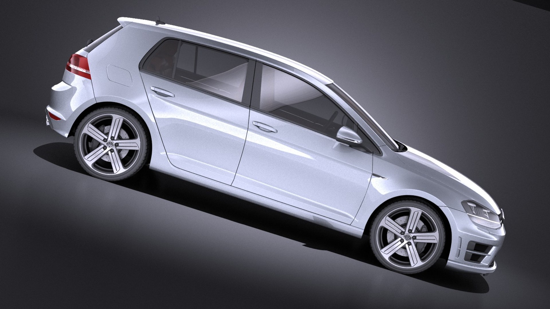 2015 5-door Volkswagen 3D Model - TurboSquid 1285994