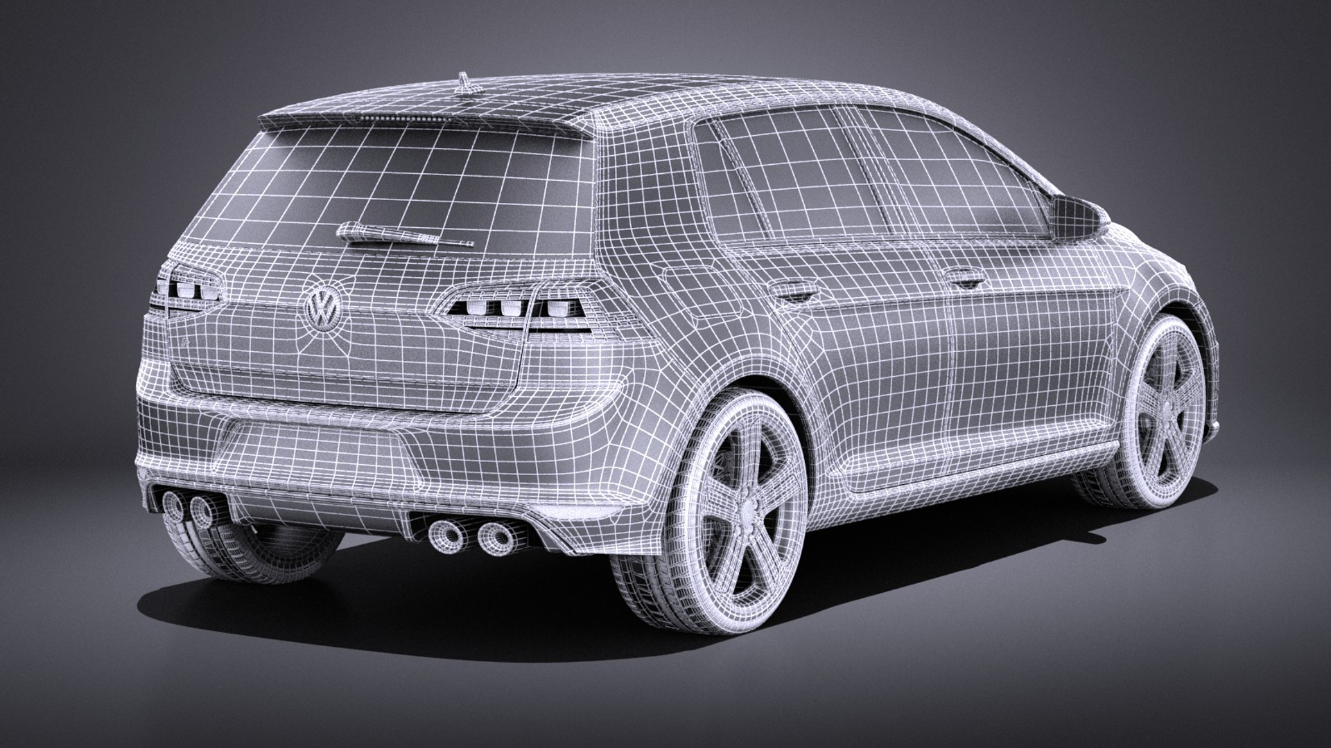 2015 5-door volkswagen 3D model - TurboSquid 1285994