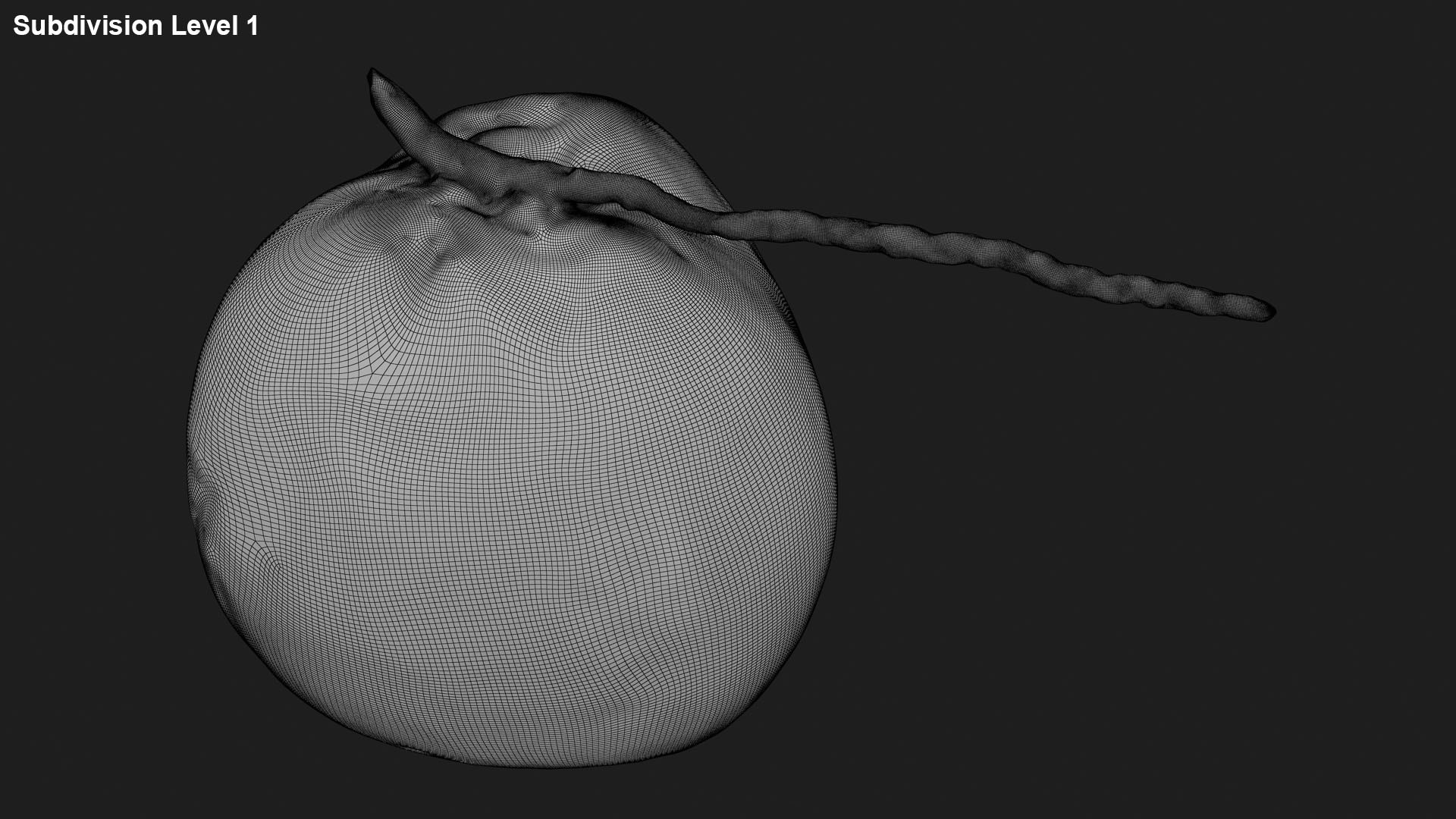 Green Coconut With Stem 02 3D Model - TurboSquid 2318896