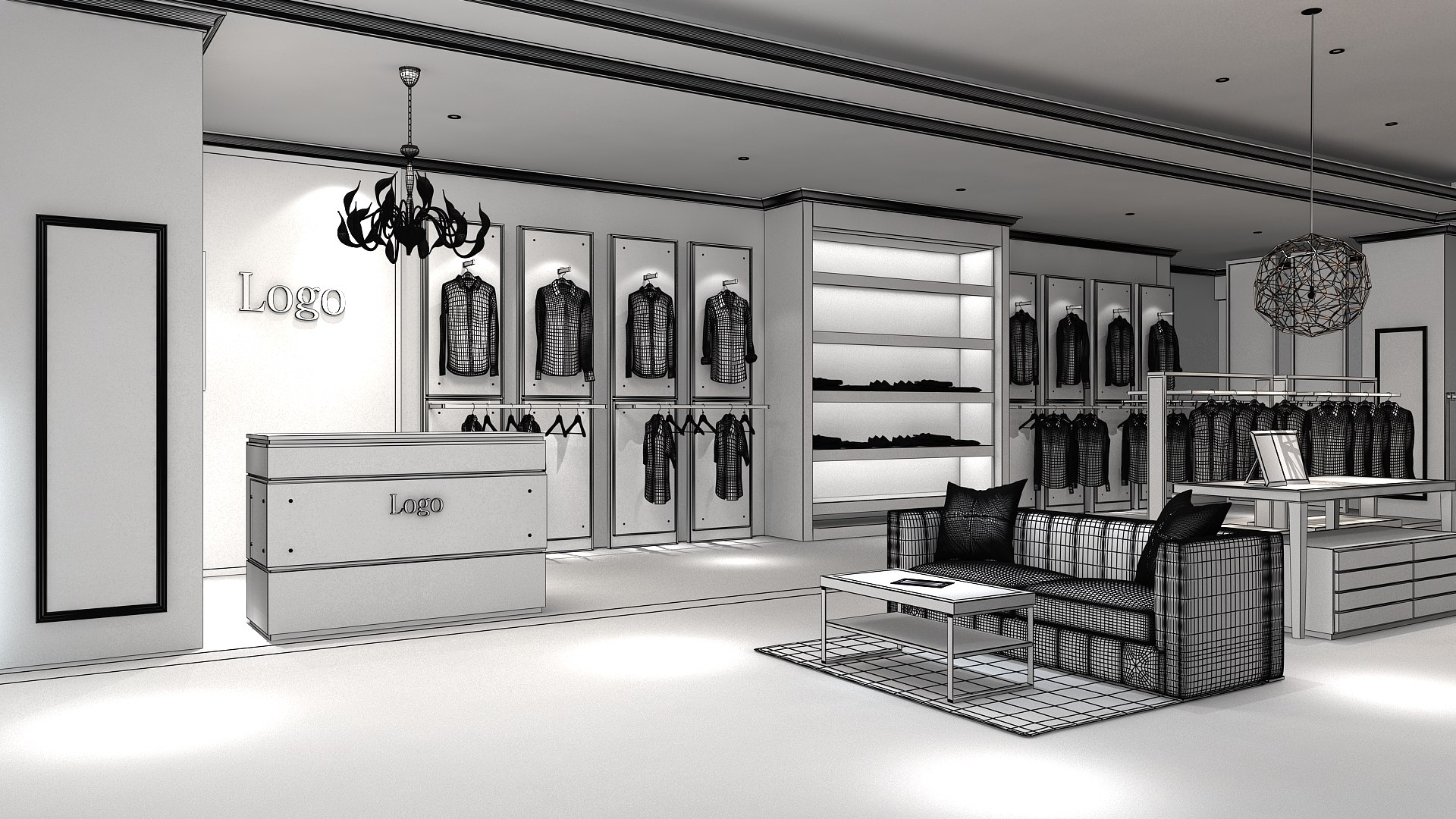 3D Clothing Store Collection 03 Model - TurboSquid 2245398