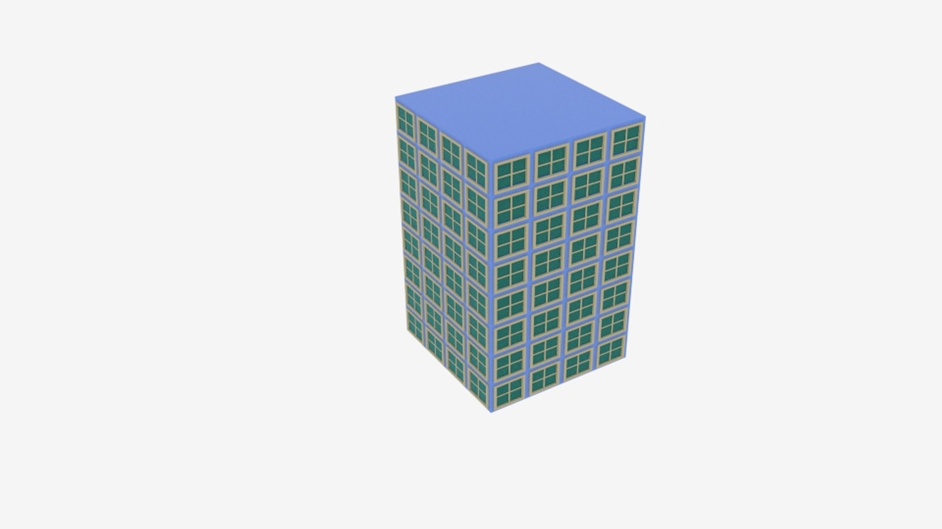 Building Square Flat Apartment 3D - TurboSquid 1321704