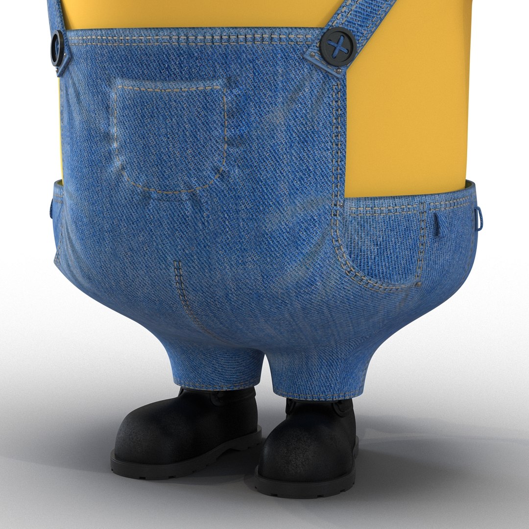 3d model tall eyed minion